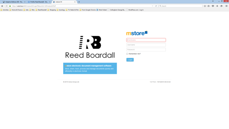 Customer portal - Reed Boardall